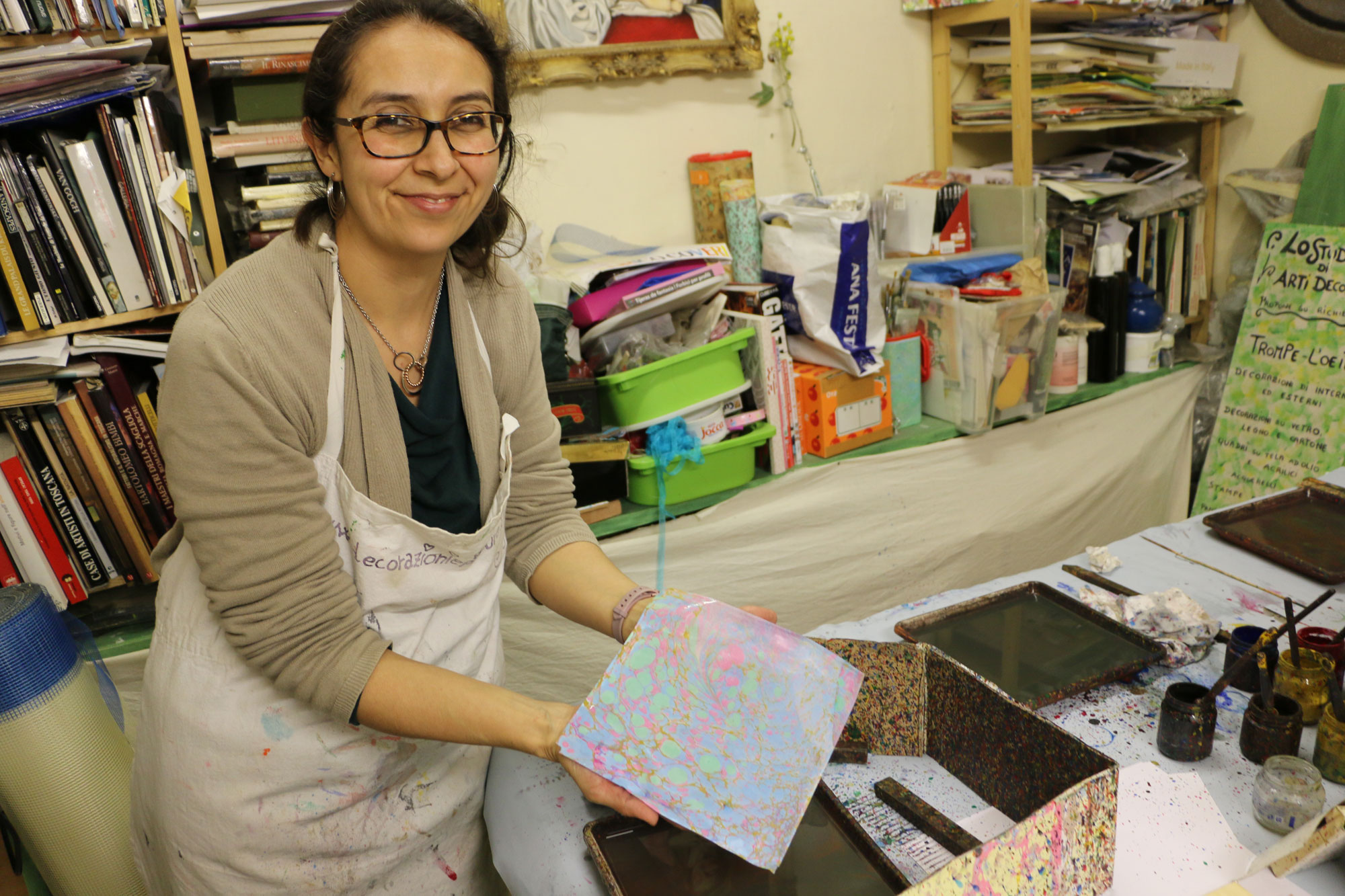Florentine Marbled Paper Workship with Francesca Vannini